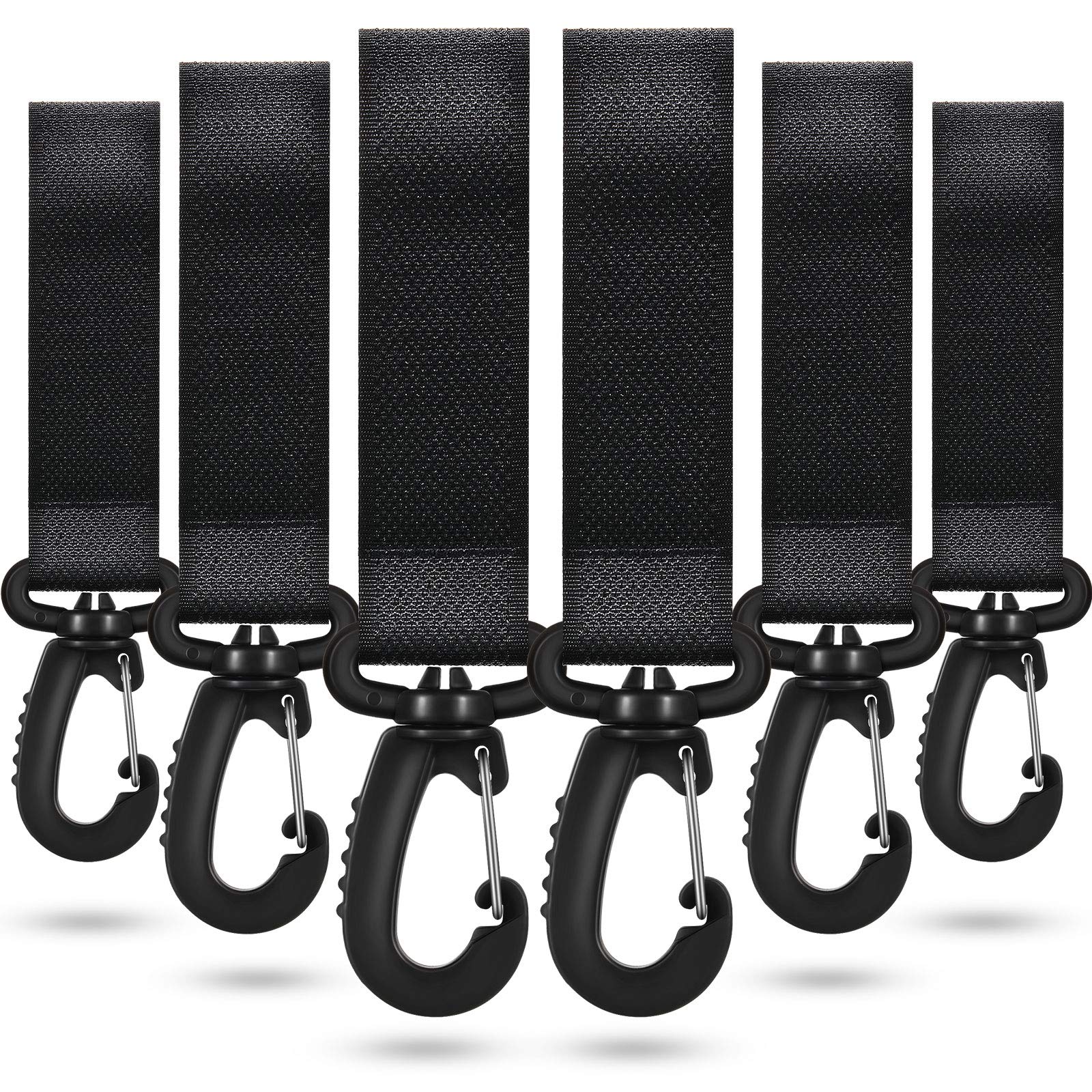 Skylety 6 Pieces Boat Paddle Clip Kayak Paddle Keeper Kayak Paddle Storage Holder Kayak Oar Clip Kayak Canoe Boat Paddle Accessories (Not Include D Ring Patch)