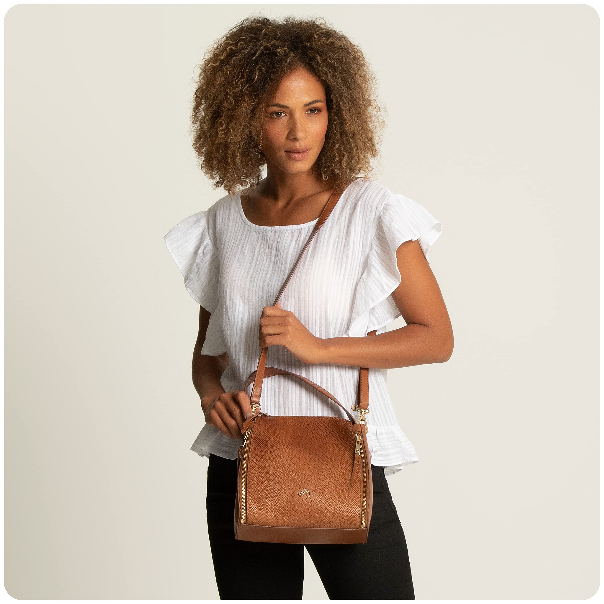 VELEZ TAN Leather Purses For Women- Crossbody Bags Designer Handbags