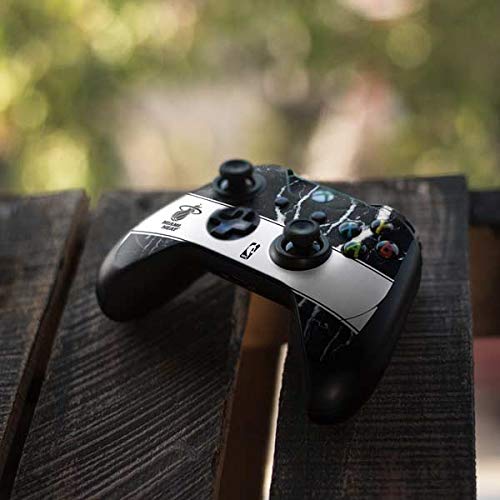 Skinit Decal Gaming Skin Compatible with Xbox One Elite Controller - Officially Licensed NBA Miami Heat Marble Design