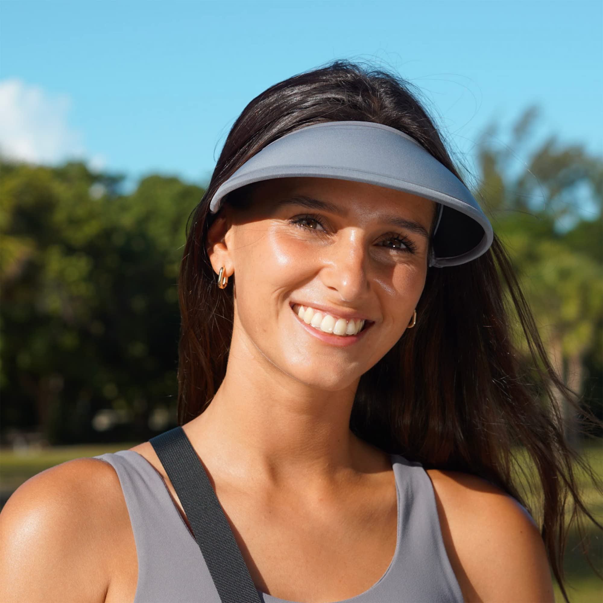 VeloSport Sun Visor Designed for The Ultra-Minimalist, Lightweight, uncrushable and Tucks Away in Your Purse or Backpack.