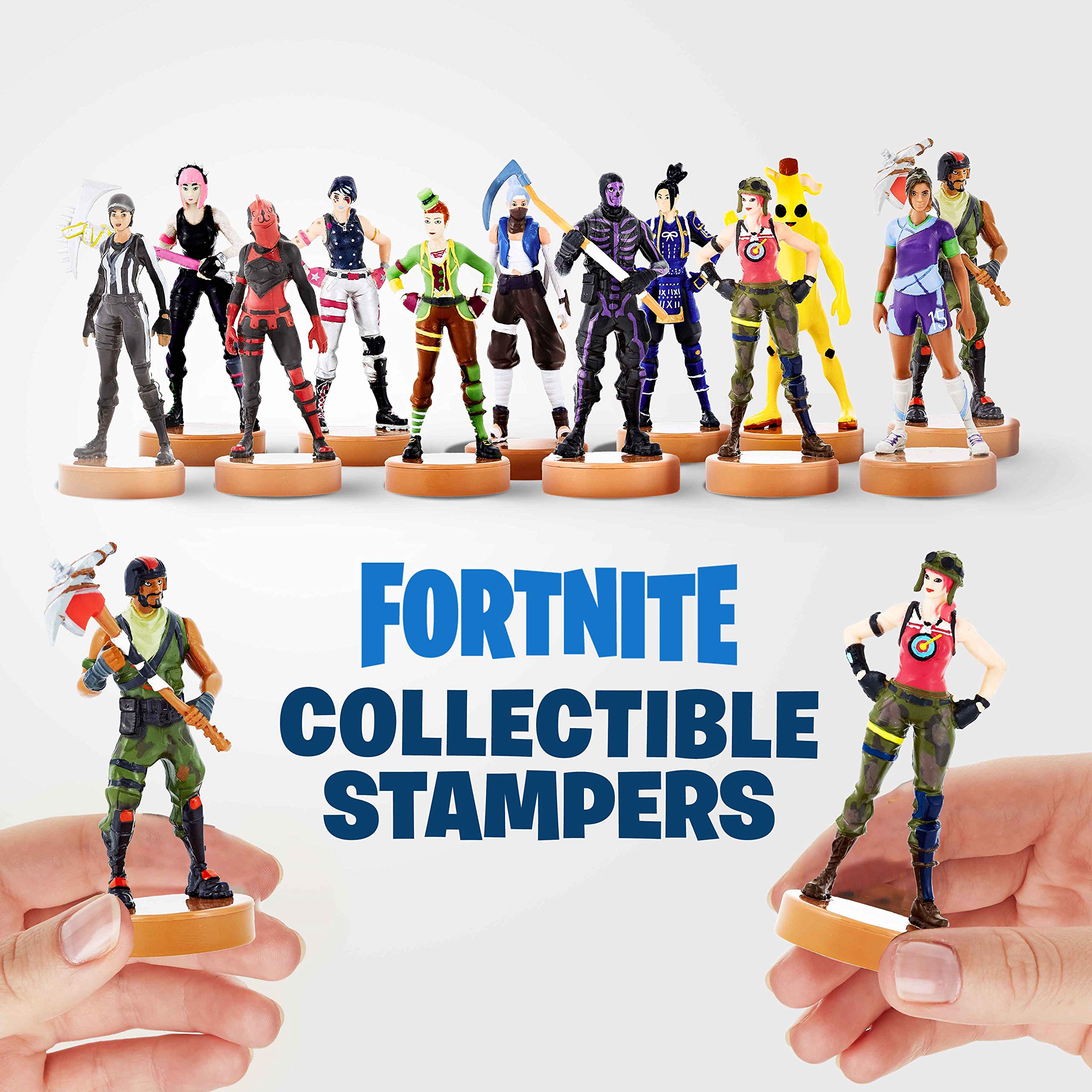 P.M.I. Fortnite Toys - Authentic Action Figures with Stamp, 12 Pack Deluxe Box β Elite Agent, Scratch & Other Popular Fornite Battle Royale Characters β Series 3 Collection for Boys & Girls (2-A)