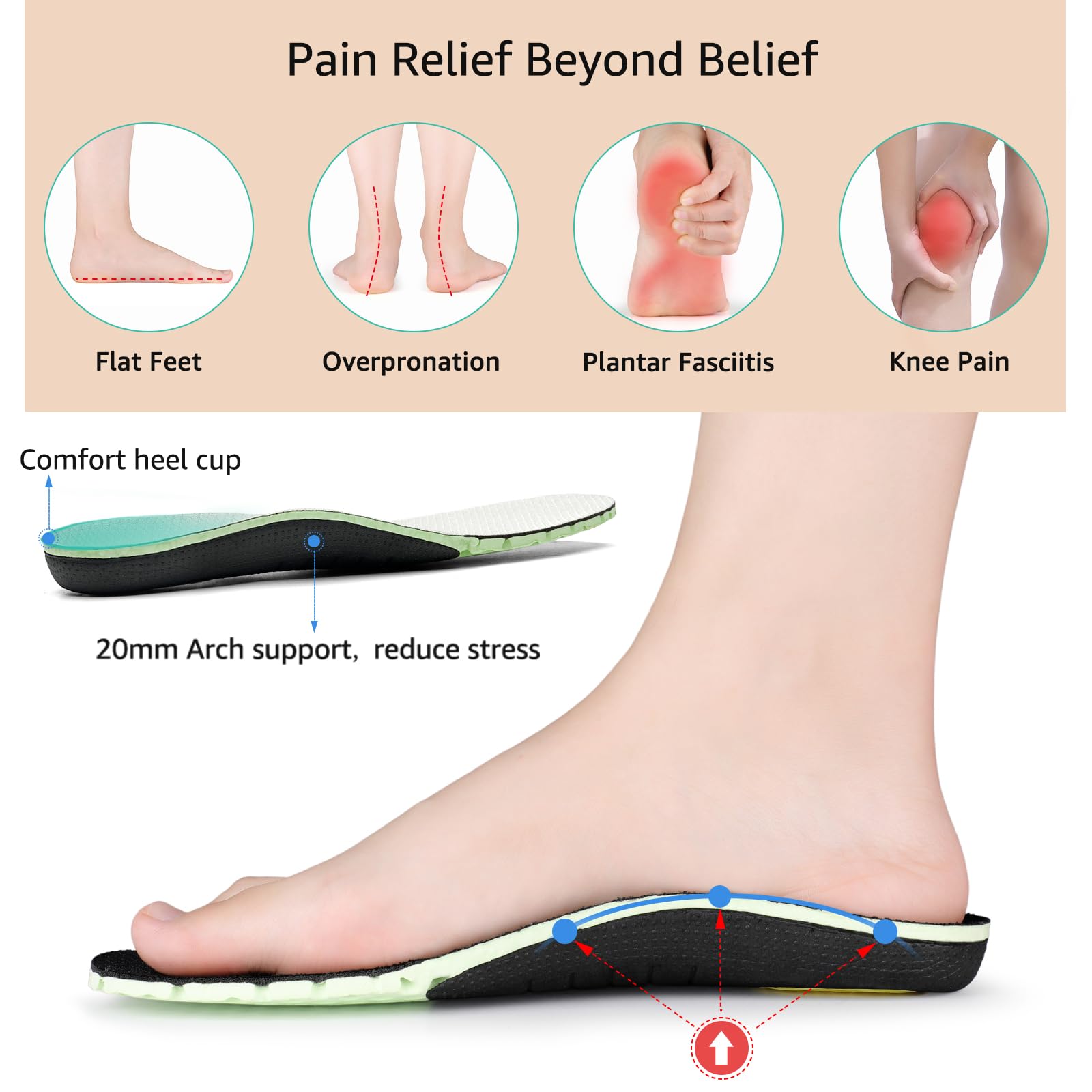 STQ Slip on Casual Shoes for Women Plantar Fasciitis Relief Lightweight Orthopedic Comfy Sneakers Light Grey US 9.5