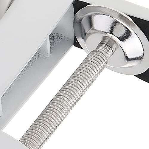 RTNLIT Universal C Shape Table Mounting Clamp for Microphone Suspension Boom Scissor Arm Stand Holder with Adjustable Positioning Screw, Fits up to 2.16"/5.5cm Desktop Thickness-White