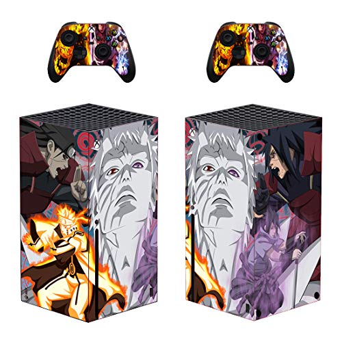 Shinobi Anime Stickers Decals Skin for X-box-One-Series X, Cover Protector Wrap Durable Full Set Protection Faceplate Console by KAJAL MANI