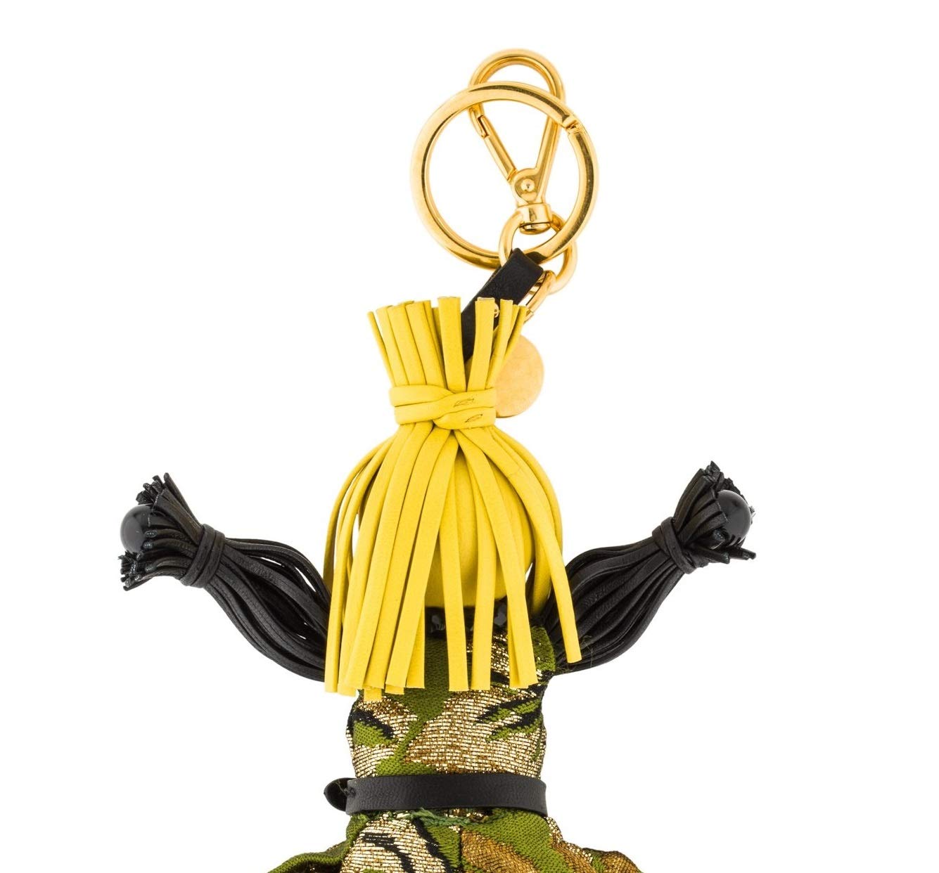 Prada Trick Pelle Felce Green Dress Jasmine Doll Keyring 1TL171