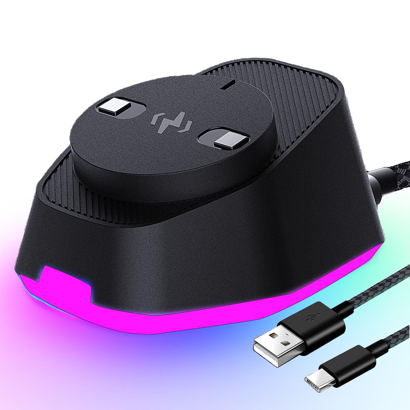 VeoryFly Mouse Charging Dock for Razer with 2 USB Ports & USB-C, Fit for Razer DeathAdder V2 Pro, Naga Pro, Viper Ultimate, and Basilisk Ultimate Gaming Mouse(Anti-Slip)