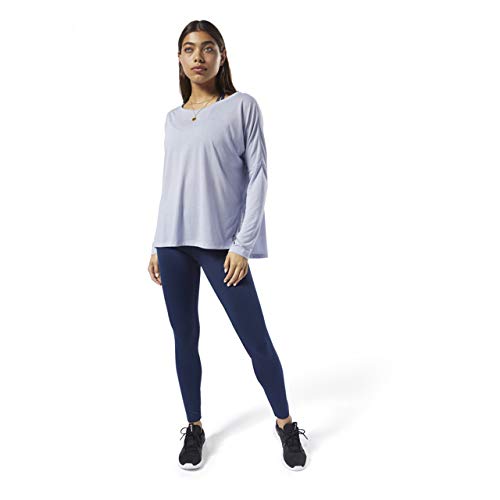 Reebok Work Out Ready Supremium Long Sleeve, Denim Dust, Small