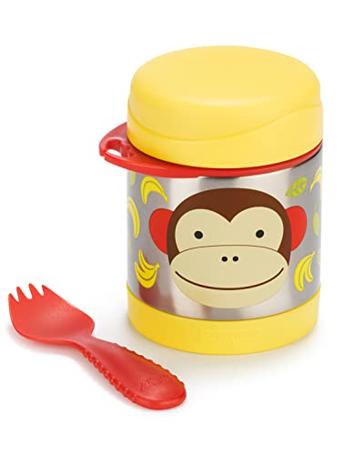 Skip Hop Insulated Baby Food Jar, Zoo, Monkey(Discontinued by Manufacturer)