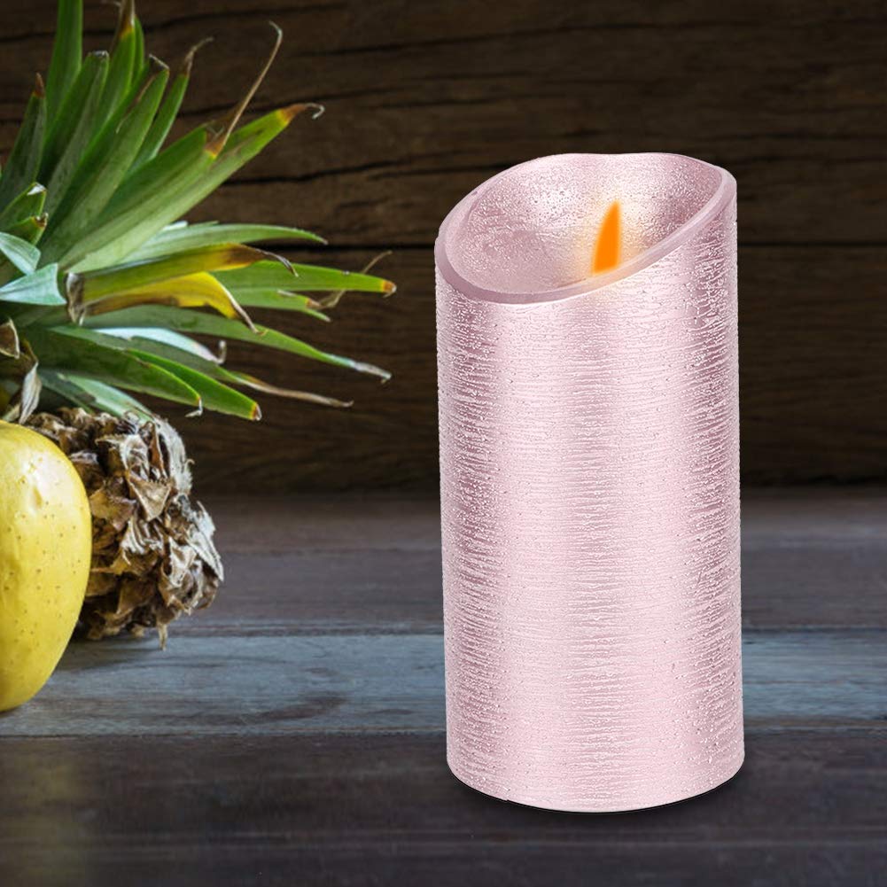 Simlug Flameless LED Light for Seasonal & Festival Celebration, Battery Operated, Pink(L(7.5x15cm))