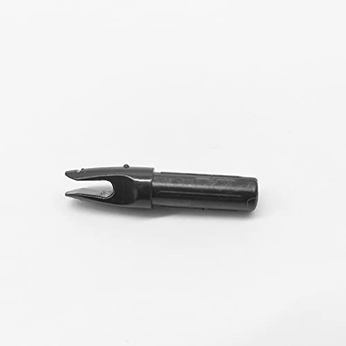 traderplus Plastic Arrow Tail Carbon Nock Arrow Accessories Inner Diameter 6.20mm, Pack of 12 (Black)