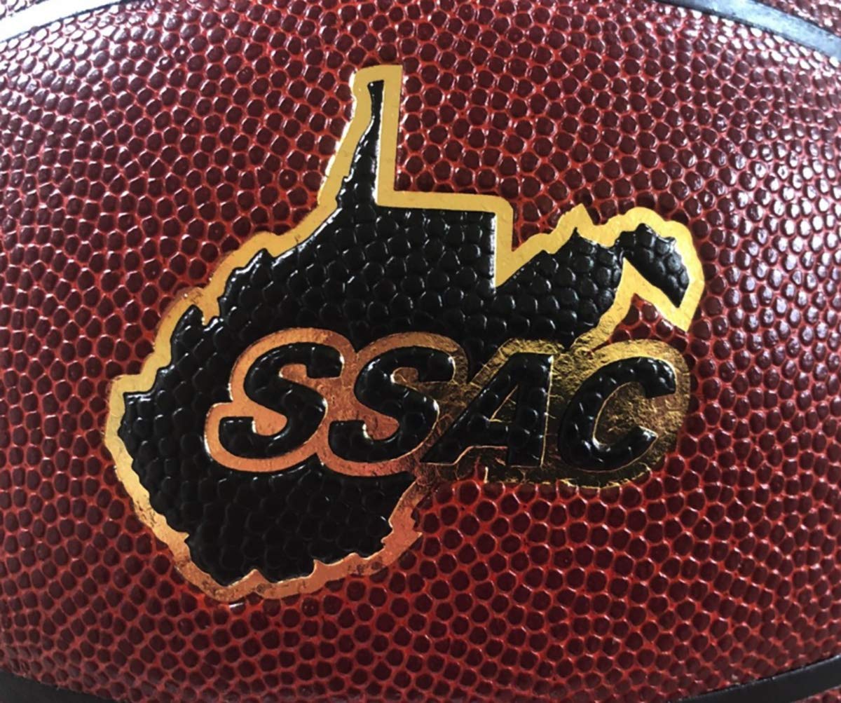 Spalding TF-1000 Basketball with SSAC Decoration Size 6/28.5 Inches, Intermediate NFHS Approved, Indoor Play