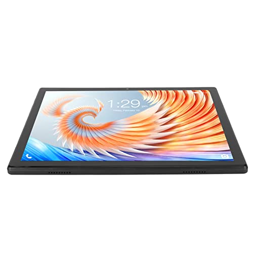 Shanrya 10.1in Tablet, 1080P FHD 8GB RAM 256GB ROM 100‑240V Black Octa Core CPU 7000mAh Tablet PC for Home (US Plug)