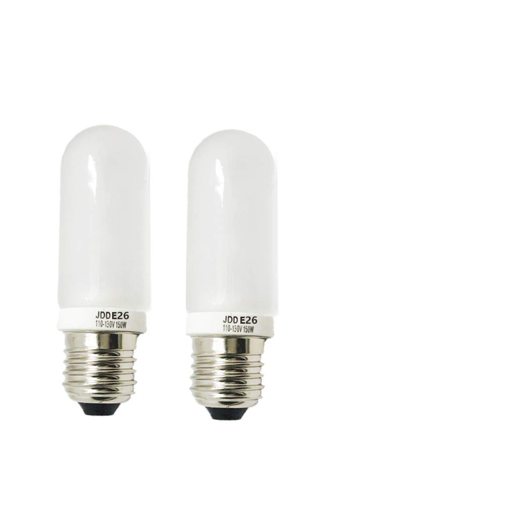 SKYEVER Halogen JDD 150W/250W Bulb E26 AC110-130V Base for Modeling Strobe Light in Photography Lighting (150W/2PCS)