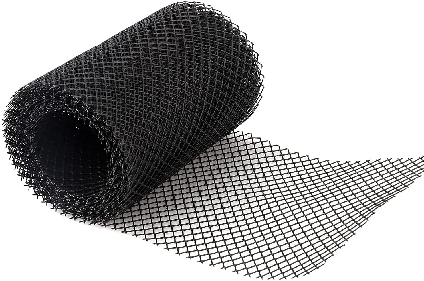Plastic Gutter Guard Mesh Protector, 6β x 20 Ft Roofing Gutters Screen Roll with 10 Clip Fixing Hooks, Leaf Protection Cover Netting to Stop Gutter Drain Downspout Clogging from Leaves or Debris