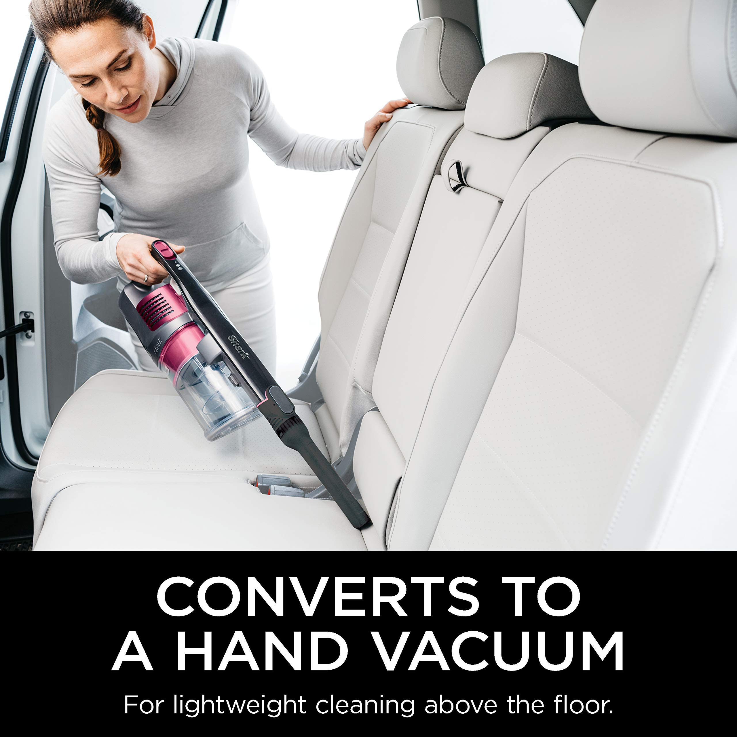 Shark IZ163H Rocket Pet Pro Cordless Vacuum with MultiFlex and Powerful Suction, in Raspberry (Renewed)
