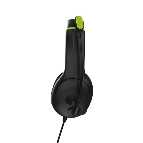 PDP Gaming AIRLITE Xbox Headset with Microphone, Series XS/Xbox One/Windows PC, Lightweight Wired Power Stereo Headphones, Noise-cancelling Mic- Electric Black (Only at Amazon)