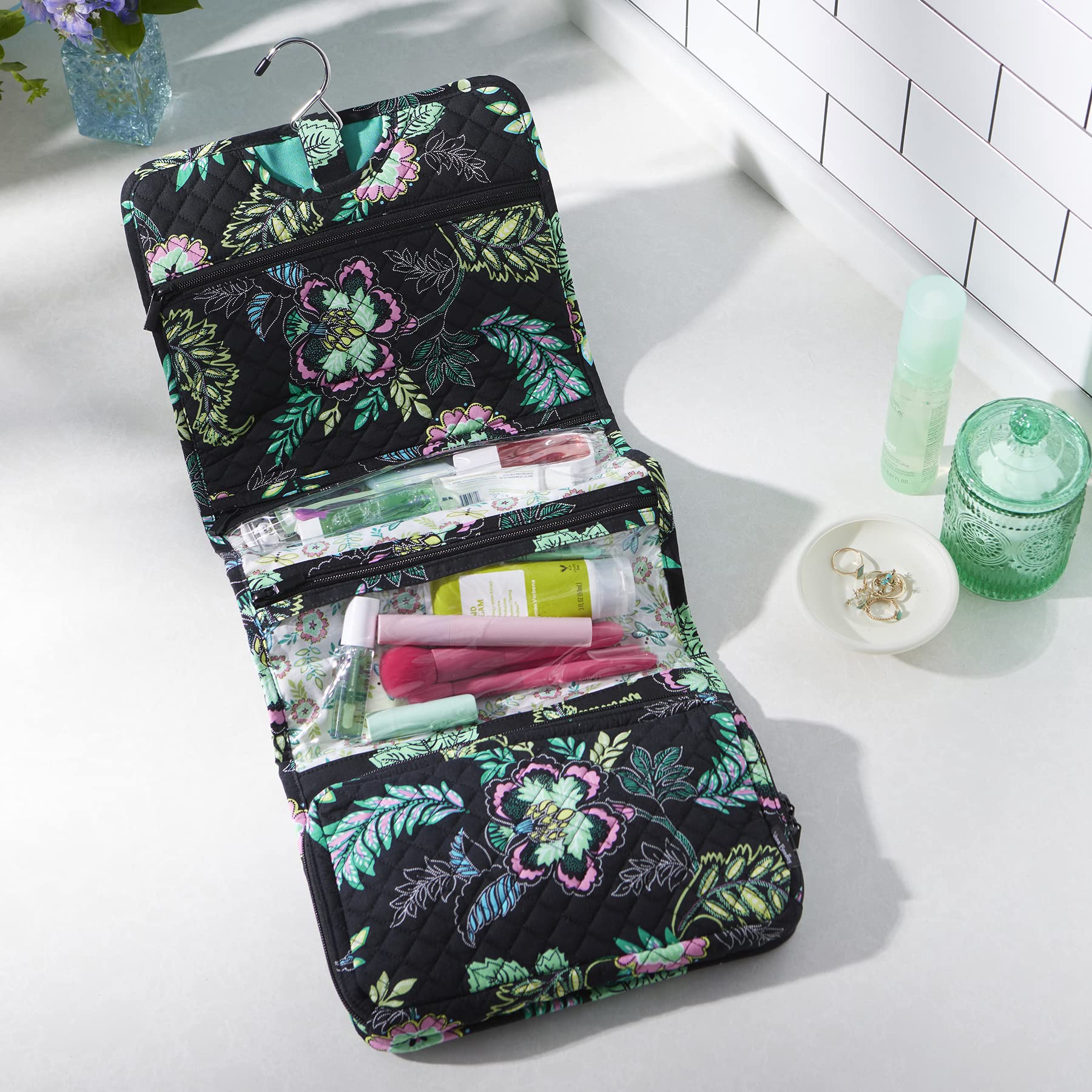 Vera Bradley Women's Cotton Hanging Travel Organizer, Butterfly By - Recycled Cotton, One Size