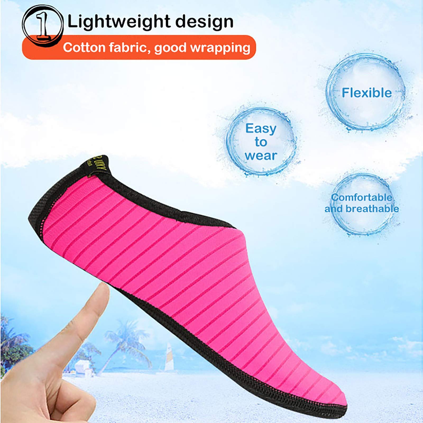 Women's socks Water Socks Water Dry Men's and Yoga Barefoot - Speed Socks Cushioned Socks Women