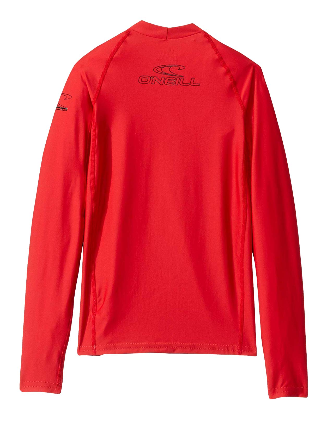 O'Neill Youth Basic Skins UPF 50+ Short Sleeve Rash Guard, Red, 16