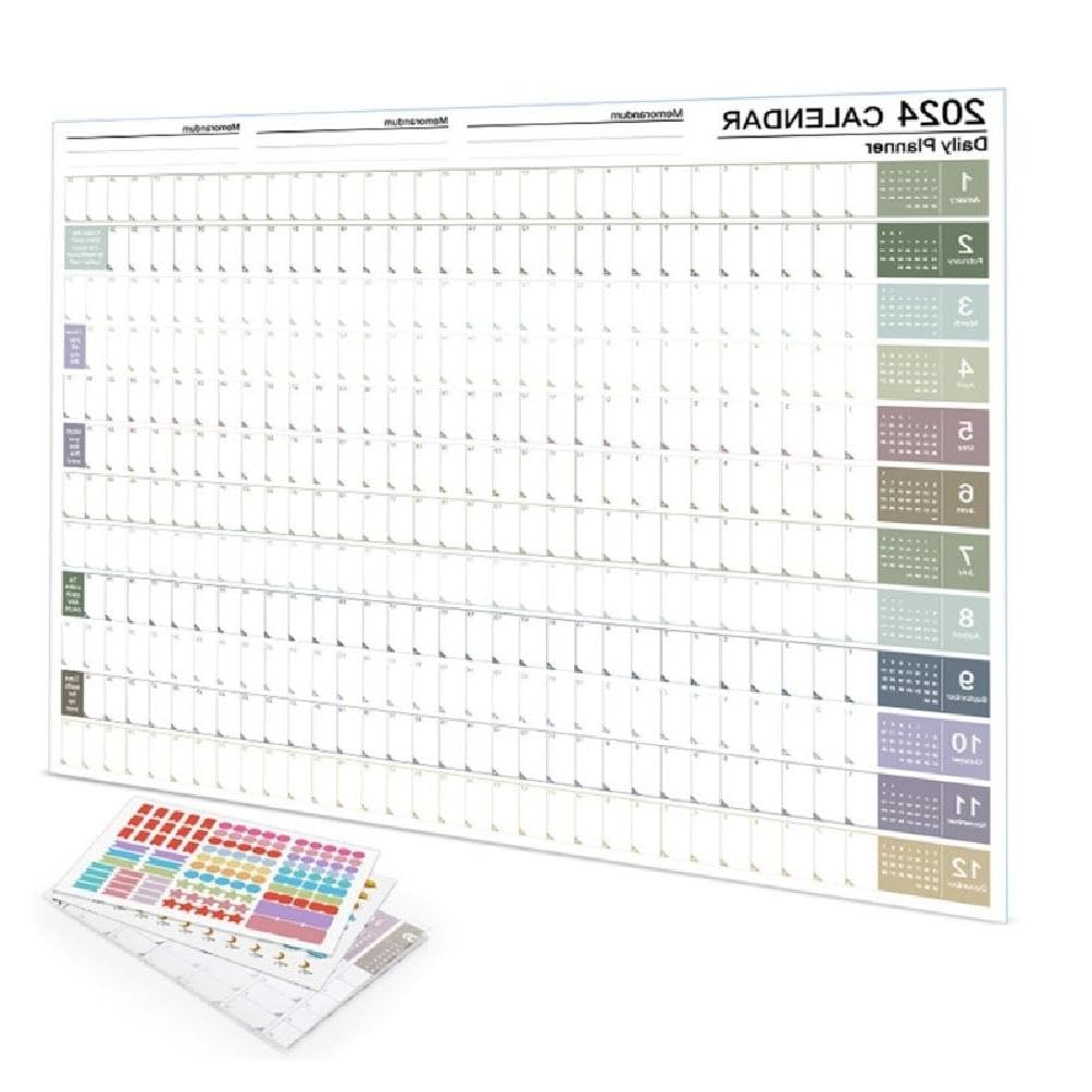 Simple Schedule Planner Sheet List Weekly Annual Planner Agenda 2024 Wall Calendar