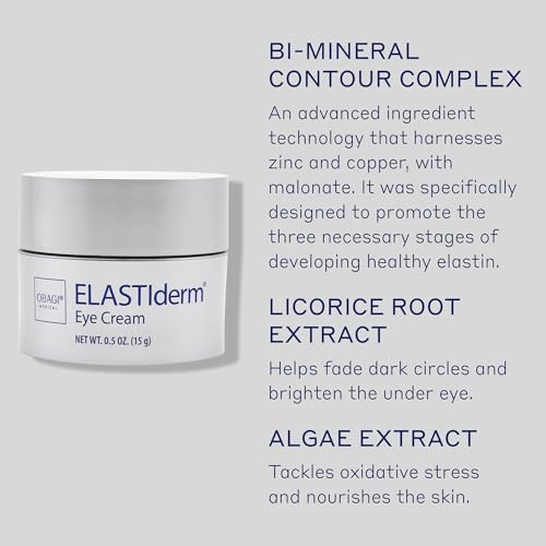 Obagi ELASTIderm Eye Cream β Lightweight Eye Cream Clinically Proven to Reduce the Appearance of Fine Lines & Wrinkles β 0.5 oz