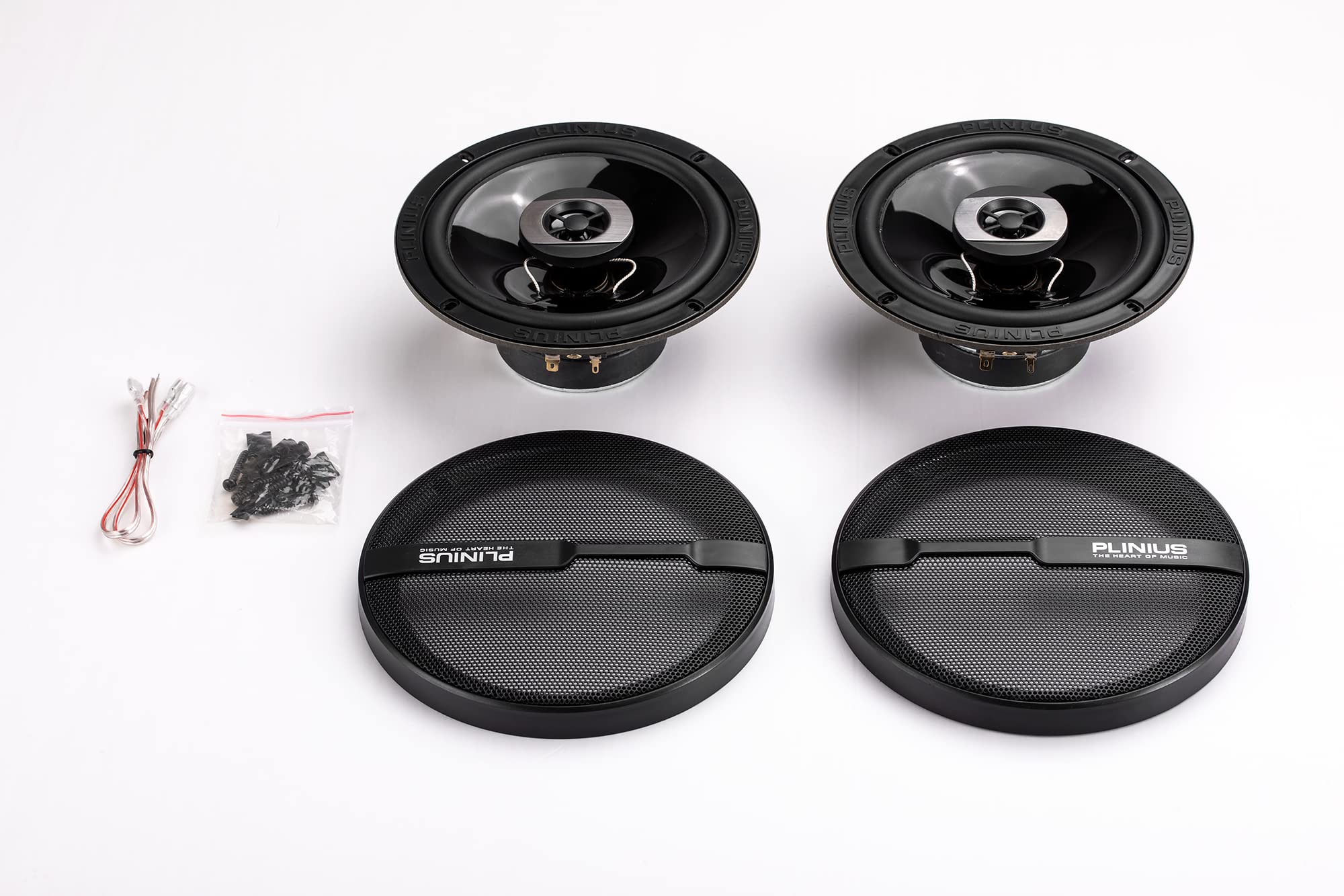 PLINIUS Car Audio Coaxial Speakers System 6.5-Inch Full Range Stereo 600 Watt Max 2-Way Sold in Pairs, Easy Mounting