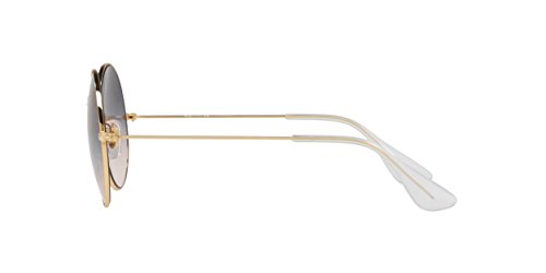 Ray-Ban RB3592 Ja-Jo Round Sunglasses, Gold/Light Brown Gradient Blue, 50 mm