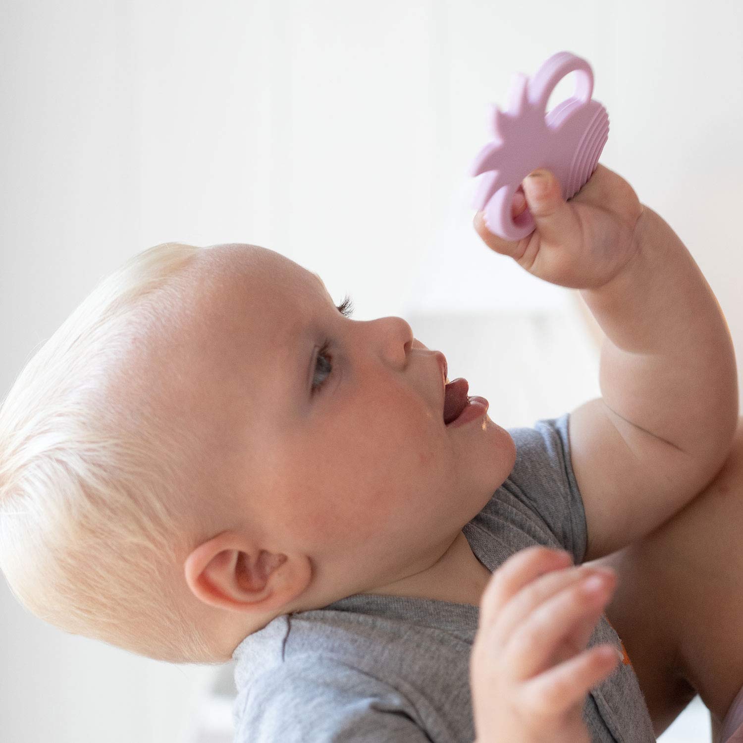 Sisilia Baby Teether | BPA Free Silicone | Octopus (Babyblue)