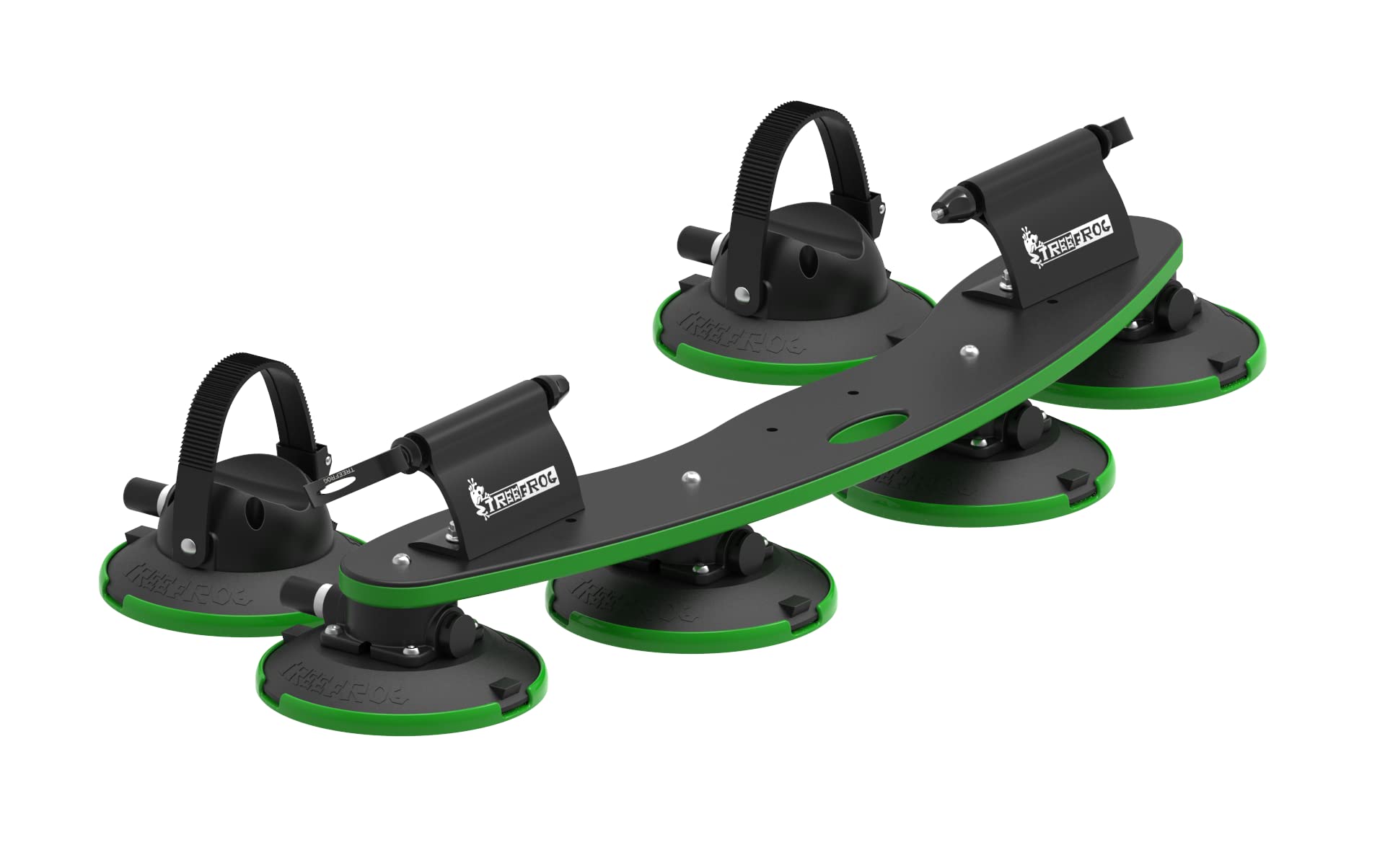 TreeFrog Pro 2 Bicycle Rack Suction Cup 2-Bike Mount Anywhere Universal, Green, PRO2