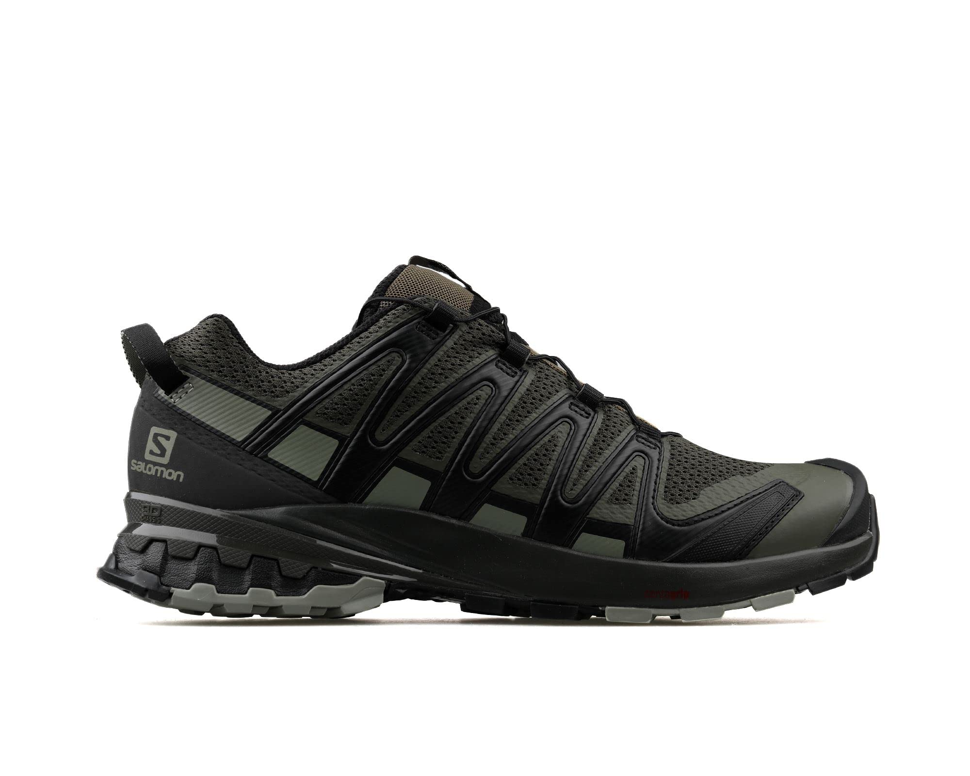 Salomon Men's Xa Pro 3D V8 Trail Running Shoes, Grape Leaf/Peat/Shadow, 7.5 Wide