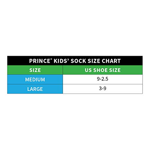 Prince Boys' Low Cut Athletic Socks for Active Kids (3-9 (Big Boys), Grey)