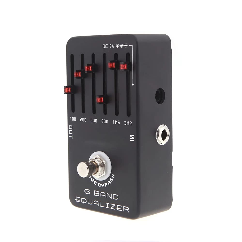 WYFDP JF-11 EQ Equalizer 6-Band Guitar Effect Pedal True Bypass Guitar Accessories