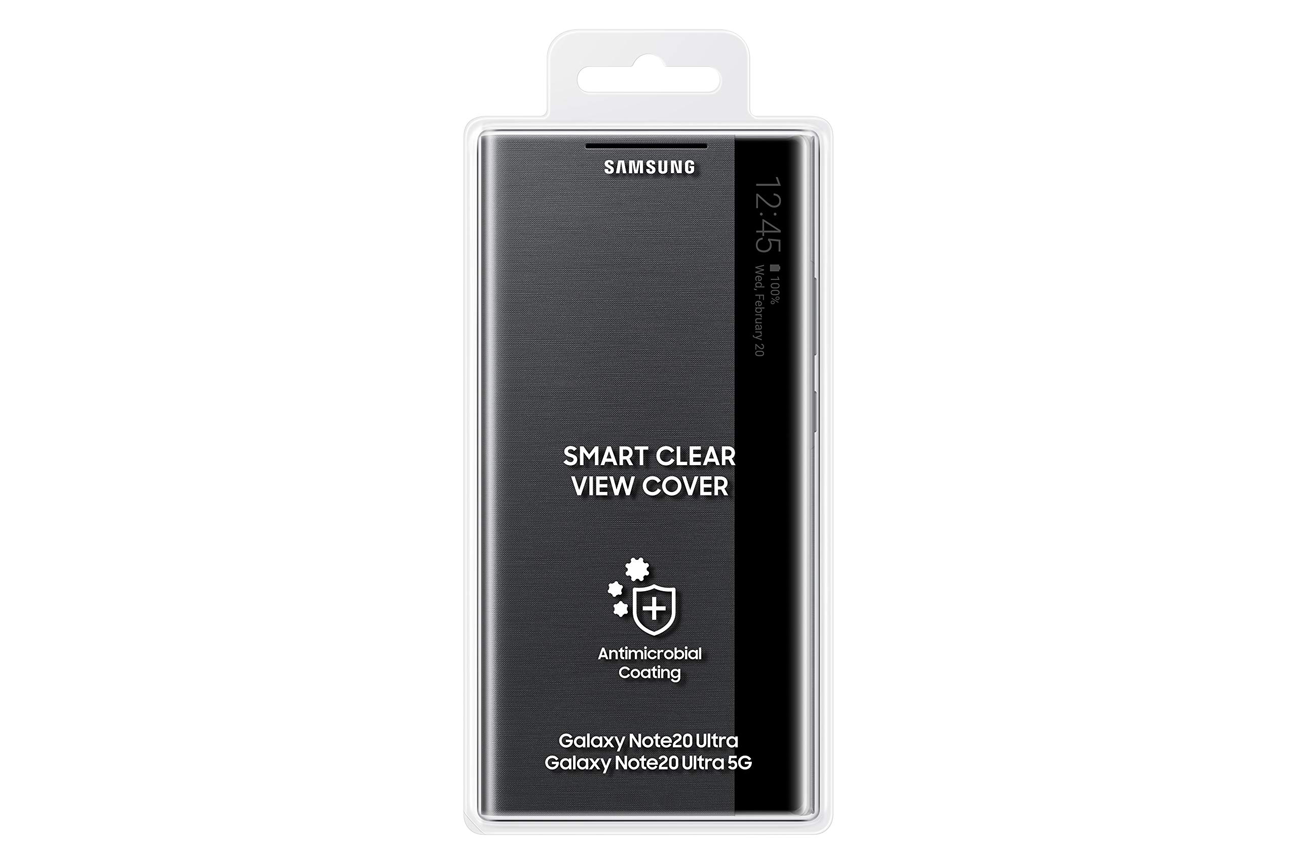 SAMSUNG Galaxy Note 20 Ultra Case, S-View Flip Cover - Silver (US Version ) (EF-ZN985CSEGUS)