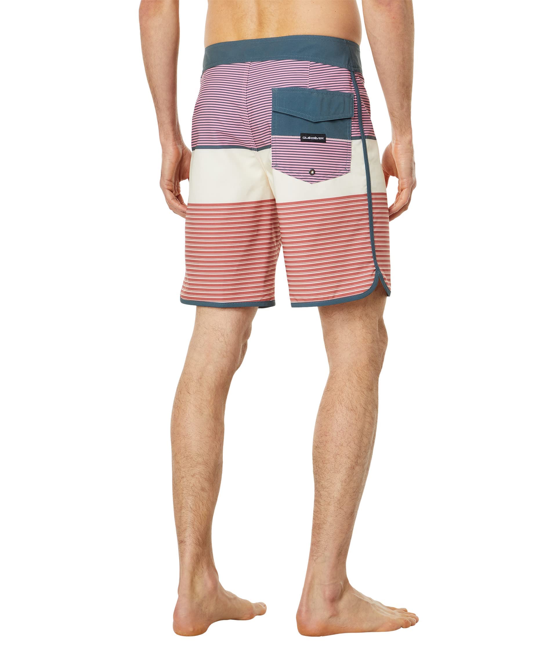 Quiksilver Men's Standard Surfsilk Tijuana 19 Inch Outseam Boardshort Swim Trunk Bathing Suit, Marasala, 31