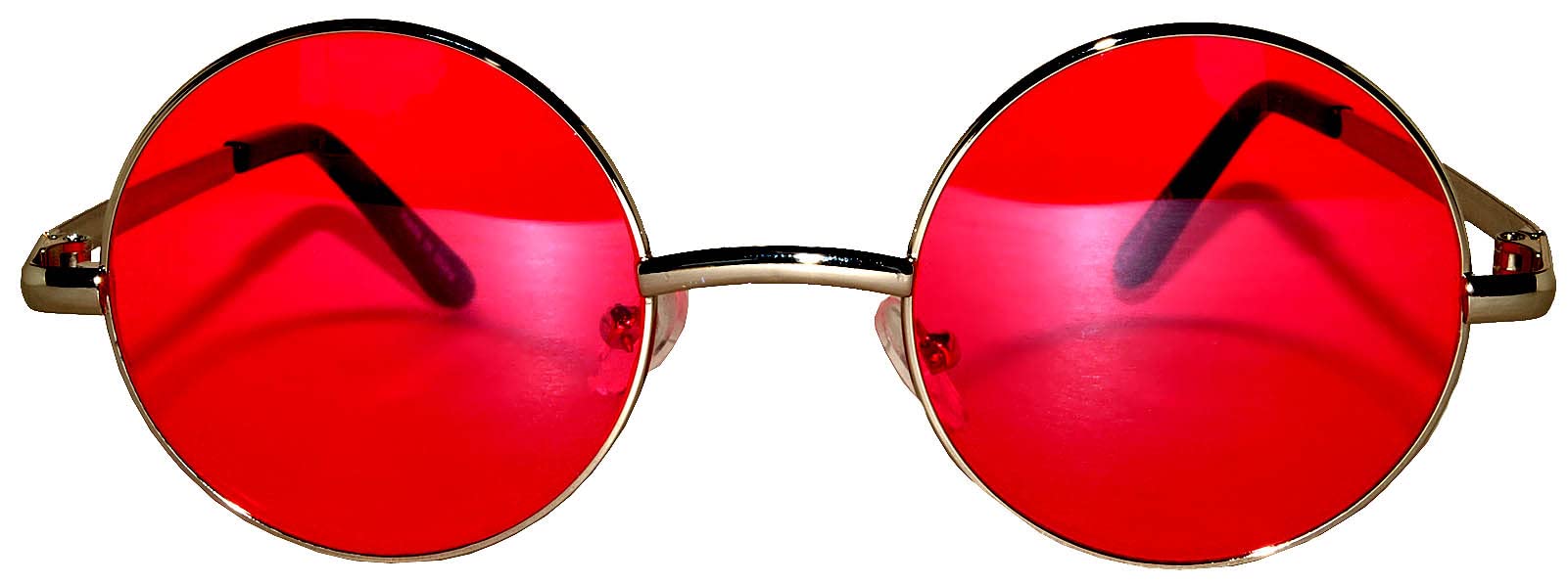 Round Retro Vintage Sunglasses Metal Frame Red Smoke Yellow 3 Pairs OWL