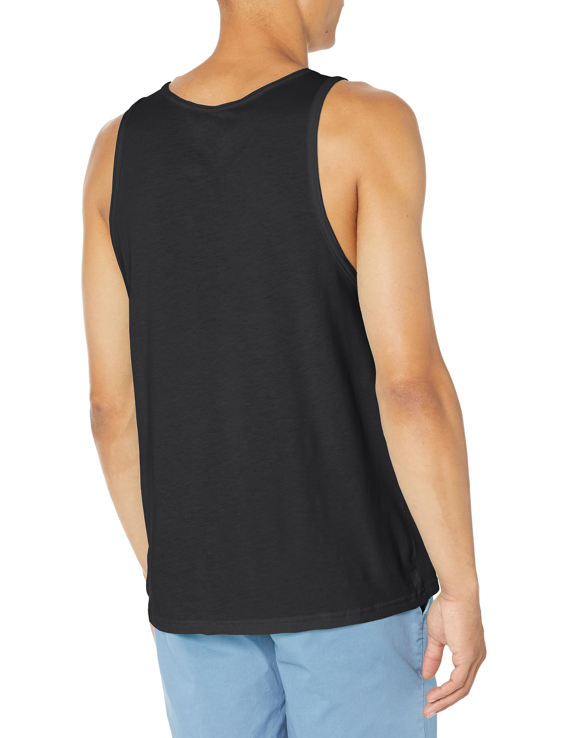 Quiksilver Men's Tijuana Strip Tank Tee Shirt, Beach Glass Heather 233