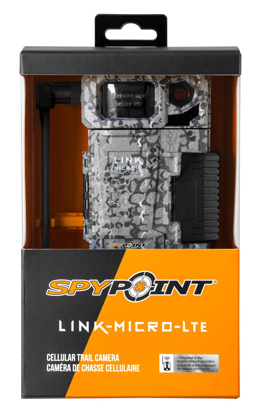 SPYPOINT Link-Micro-LTE Cellular Trail Camera with Batteries, Micro SD Card, Card Reader, and Mount (AT&T (USA Nationwide))