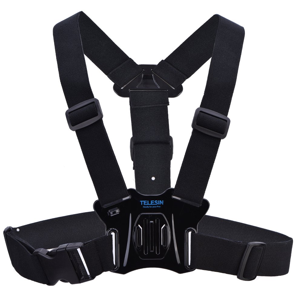 T osuny Adjustable Body Chest Strap, Mount Harness Belt for Gopro 5/4/3+/3 Sport Camera Skiing for Mountain Biking,Motocross,Paddle Sports with Adjustable and Solid Buckles