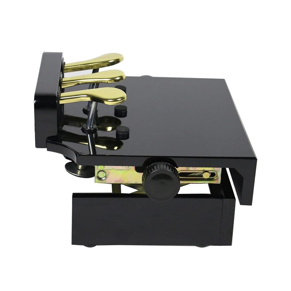 Soarun Piano Pedal Extender Bench for Kids, Design with 3 Pedal (Wood)