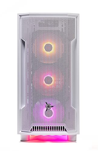 Skytech Gaming Skytech Archangel Gaming PC Desktop – Intel Core i5 12400F 2.5 GHz, NVIDIA RTX 4060 Ti, 1TB NVME SSD, 16GB DDR4 RAM 3200, 650W Gold PSU, 11AC Wi-Fi, Windows 11 Home 64-bit,White