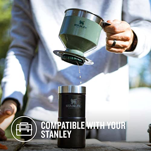 Stanley Perfect Brew Pour Over - Makes 1-6 Cups - Reusable Filter - No Disposable Paper Filters Needed - Compatible with Stanley Bottles - BPA-Free - Easy-clean Stainless Steel & Detachable Filter