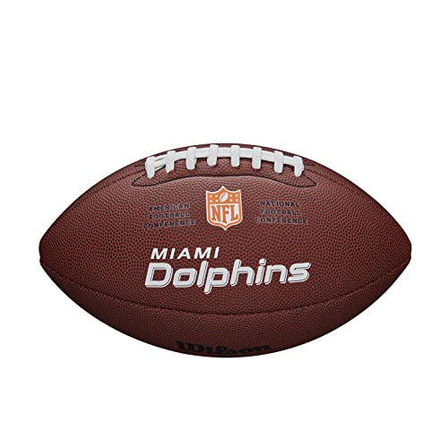 NFL Team Logo Composite Football, Official - Miami Dolphins