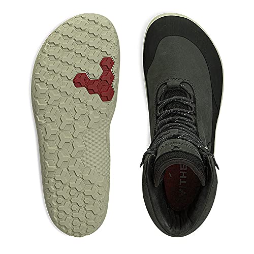 Vivobarefoot Tracker HI FG, Womens Leather Hiking Boot With Barefoot Firm Ground Sole and Thermal Protection