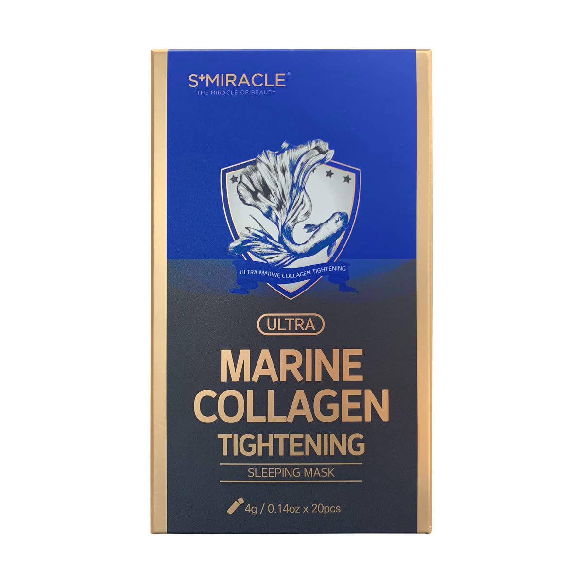 S+MIRACLE Ultra Marine Collagen Tightening Sleeping Mask (Disposable Pouch Type 20 Pack)