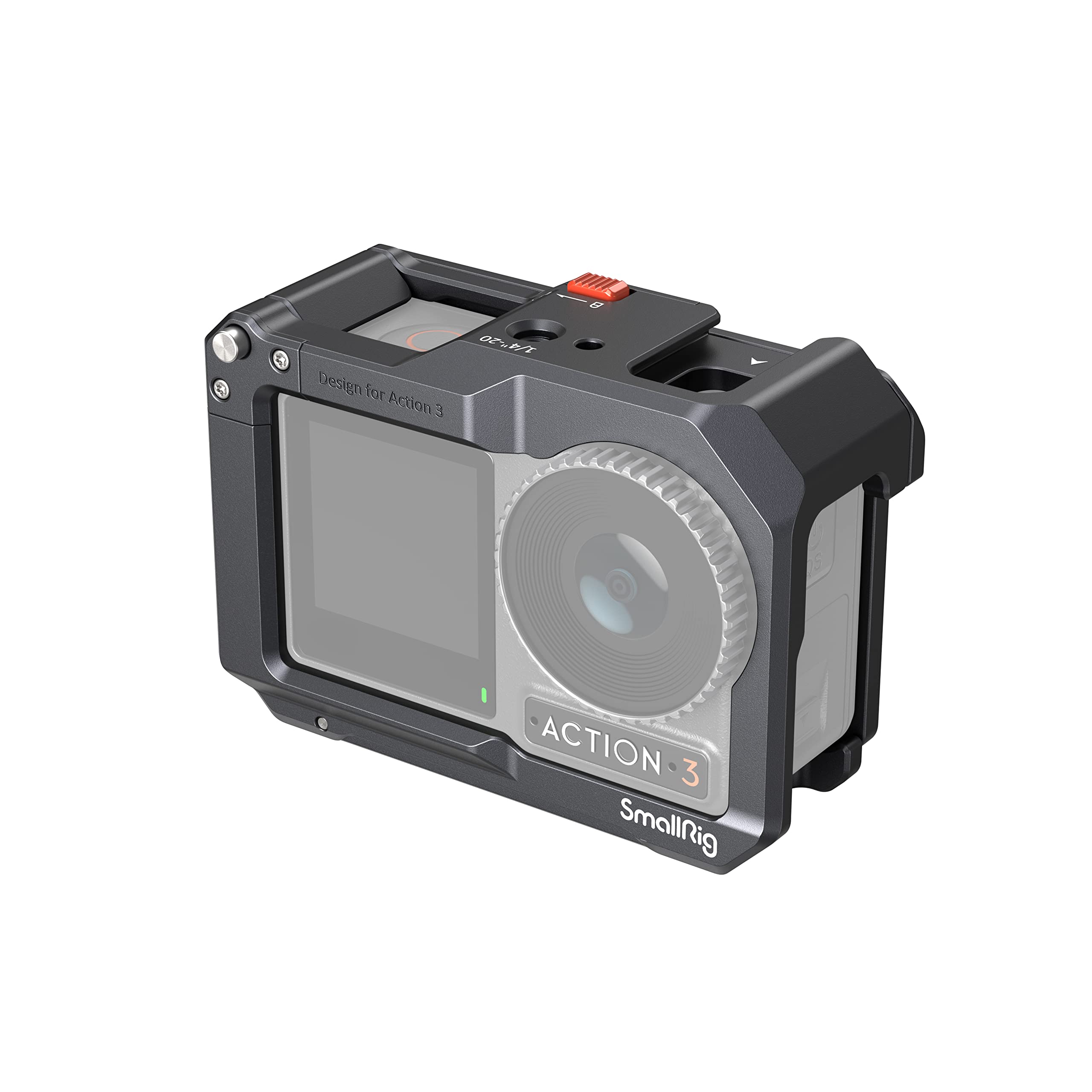 SMALLRIG Action 3 Action 4 Camera Cage for DJI, Protective Cage Compatible for DJI Mic, Protective Frame for DJI Osmo Action 3 Action 4-4119B