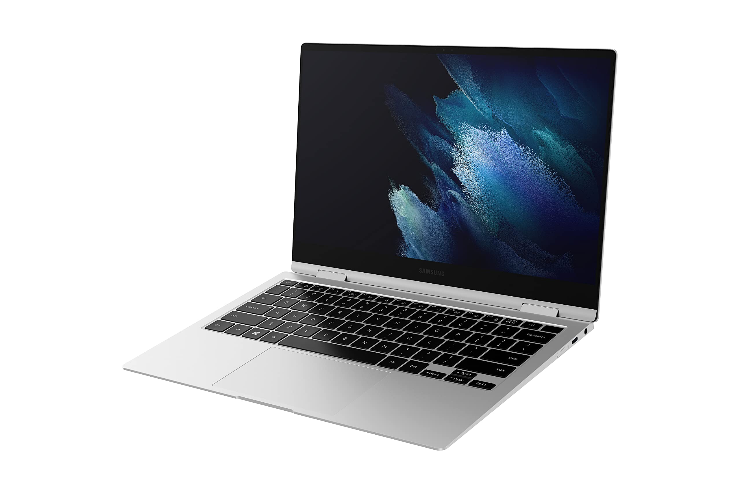 SAMSUNG Galaxy Book Pro 360 5G Intel Laptop Computer 13.3" AMOLED Screen Intel Core i5 Processor 8GB Memory 256GB SSD Long-Lasting Battery, Mystic Silver
