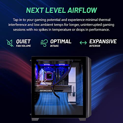 Skytech Gaming Siege Gaming PC Desktop – Intel Core i7 13700F 2.1 GHz, NVIDIA RTX 4060 Ti, 1TB NVME SSD, 32GB DDR5 RAM RGB, 650W Gold PSU, 360mm AIO, 11AC Wi-Fi, Windows 11 Home 64-bit