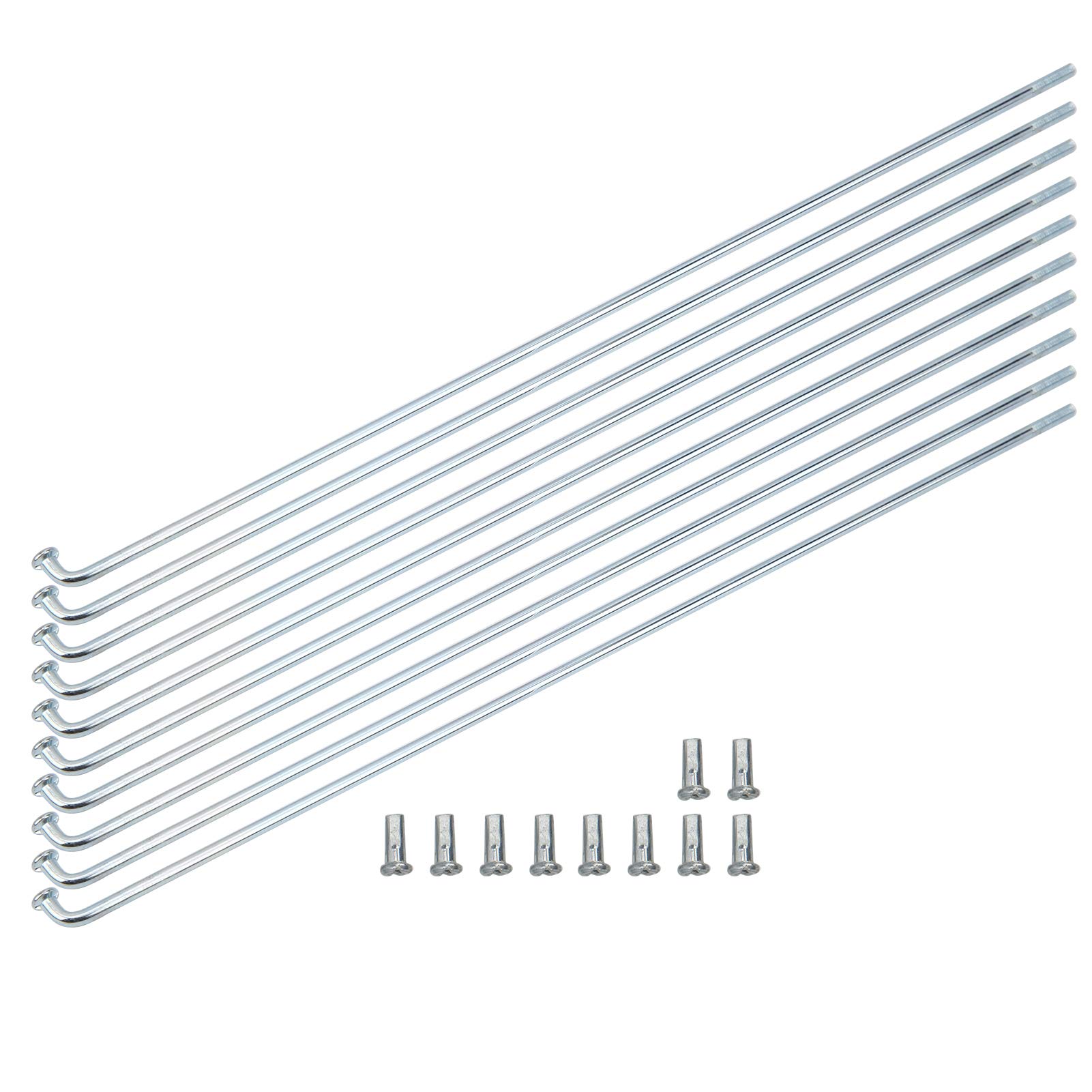VGEBY 10pcs/Set 13G 80mm-310mm Mountain Bike Spokes Stainless Steel Spokes Bicycle Tricycle Accessories(190MM)