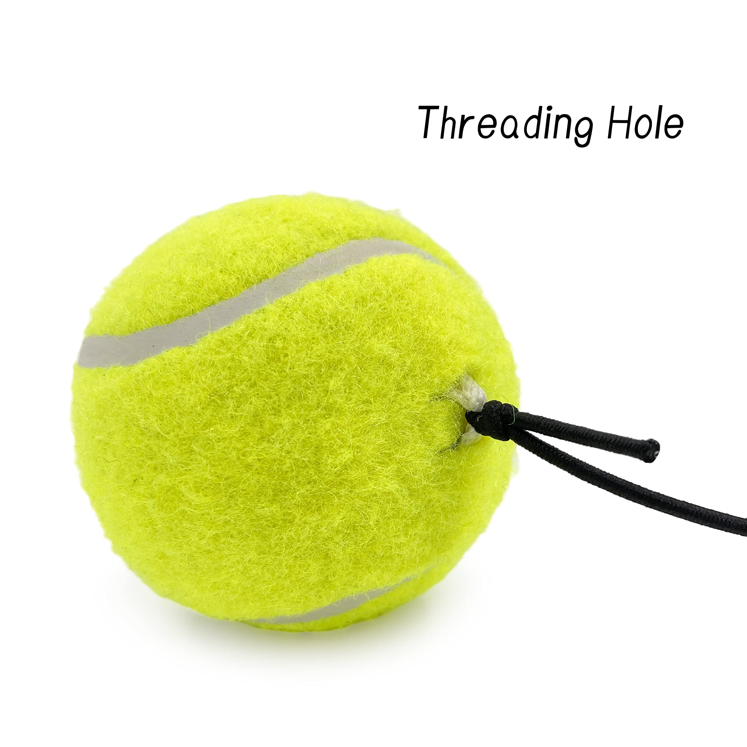 TaktZeit Tennis Balls with String Spare Balls for Tennis Trainer Tennis Balls for Rebound Baseboard Self Tennis Training Tool