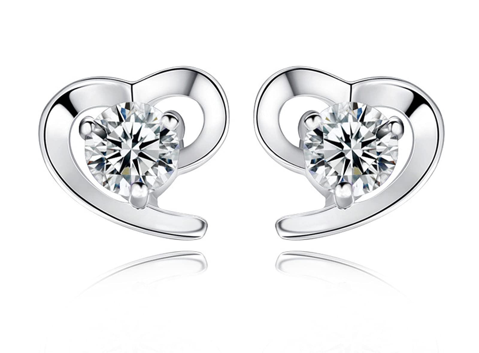 s925 Sterling Silver Stud Earrings Hetero-Shaped Earrings Set Zircon Earrings Hypoallergenic Stud Earrings